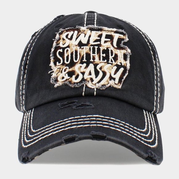 Accessories | Sweet Southern Sassy Distressed Adjustable Denim Baseball ...